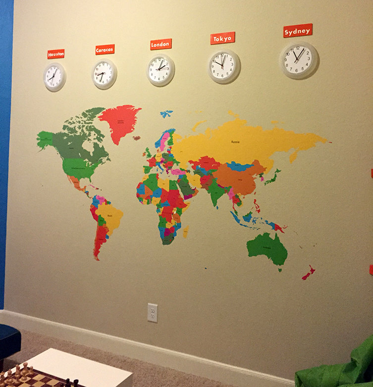 Pop Decors Educational World Map for Kids Room Wall Decal | Wayfair.ca