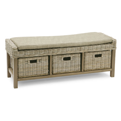 Rattan Garden Benches You'll Love | Wayfair.co.uk