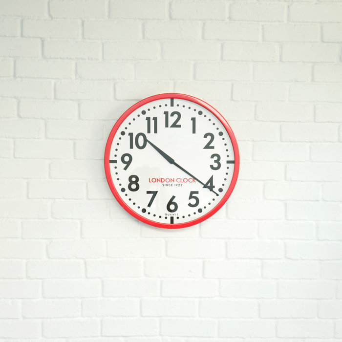 London Clock Company Retro Metal Wall Clock & Reviews | Wayfair.co.uk