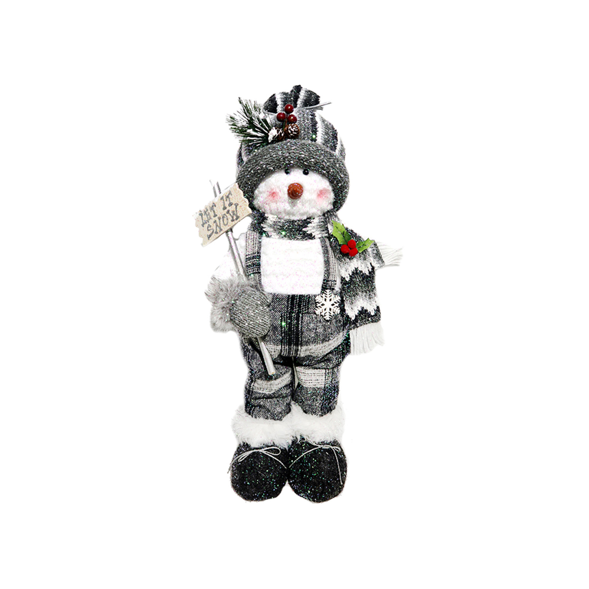 The Holiday Aisle® Floor and Tabletop Standing Snowman | Wayfair