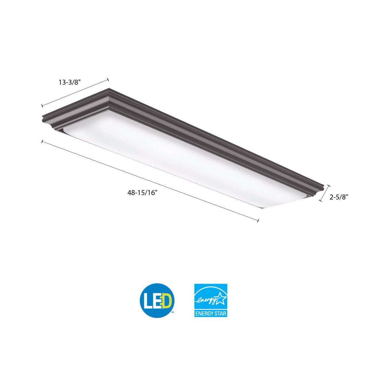 Lithonia Lighting 1' x 4' LED Flush Mount & Reviews | Wayfair