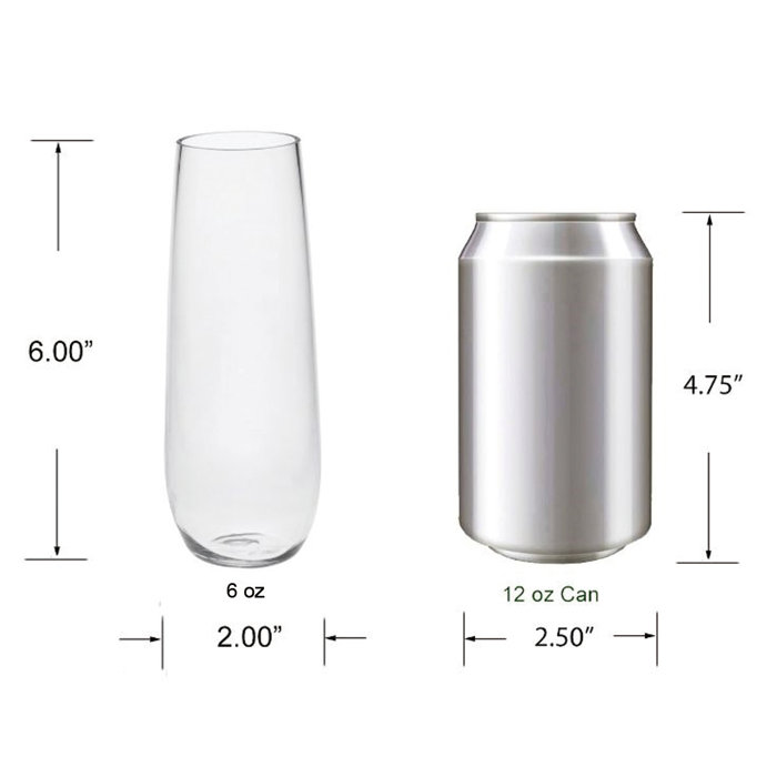 Winston Porter Braunstein Unbreakable 8 oz. Plastic Stemless Wine Glass ...