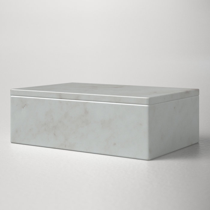 AllModern Matheson Modern Marble Rectangle Box & Reviews | Wayfair