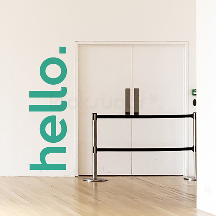 Latitude Run® Hello Wall Decal | Wayfair