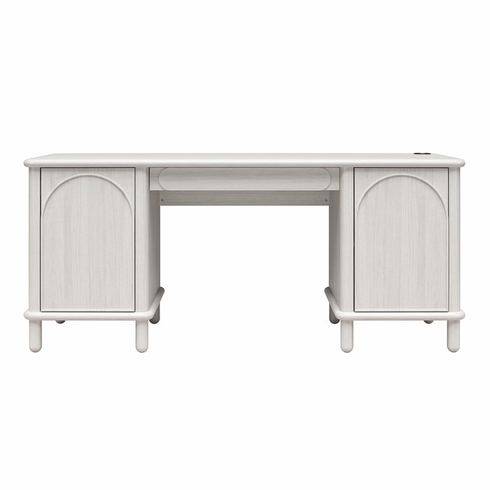 CosmoLiving by Cosmopolitan Selena Double Pedestal Desk | Wayfair