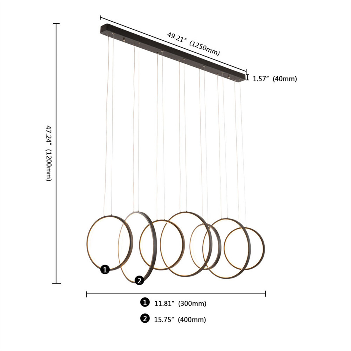 Orren Ellis 7 - Light Unique Geometric Chandelier - Wayfair Canada