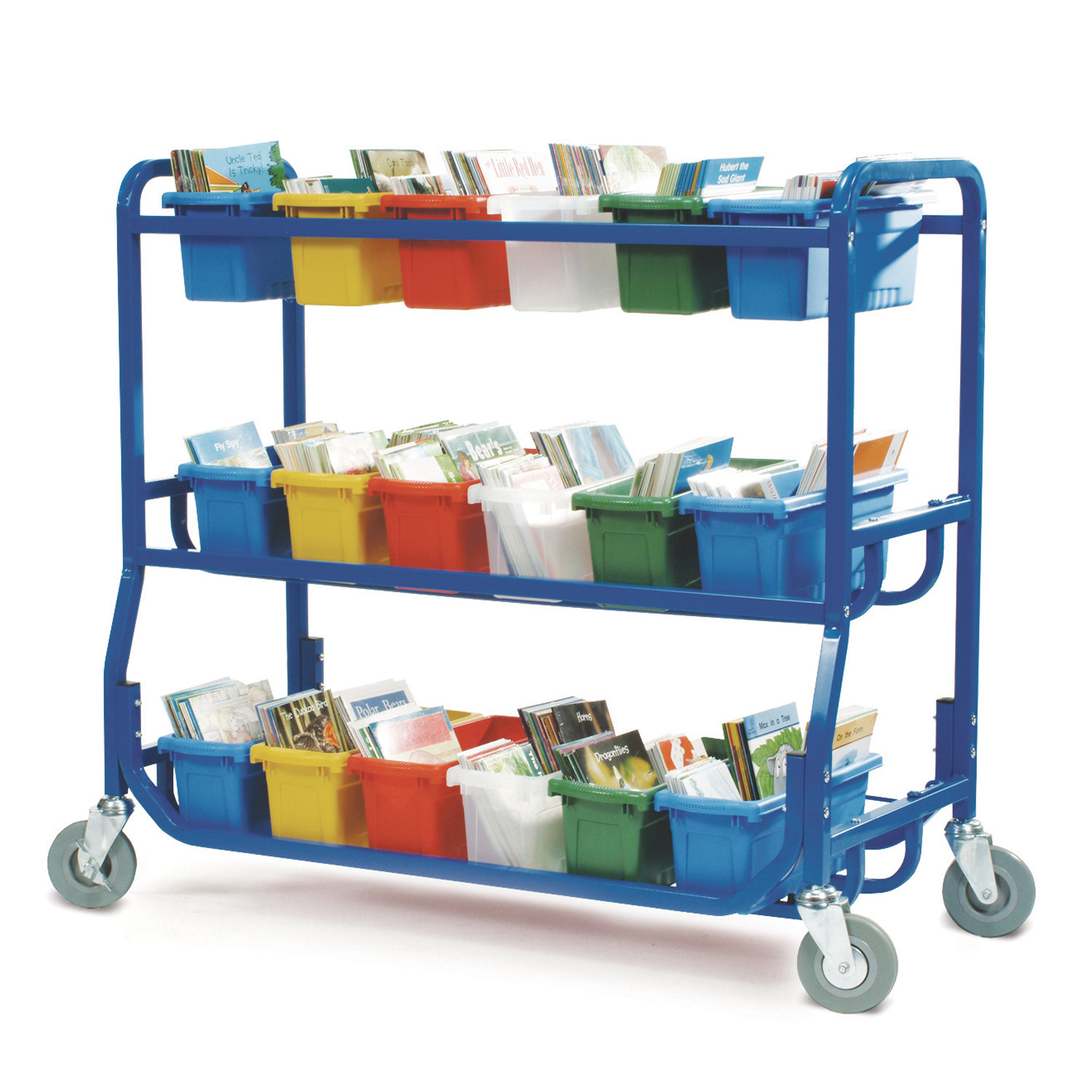 Copernicus Double Sided 18 Compartment Cart with Bins | Wayfair