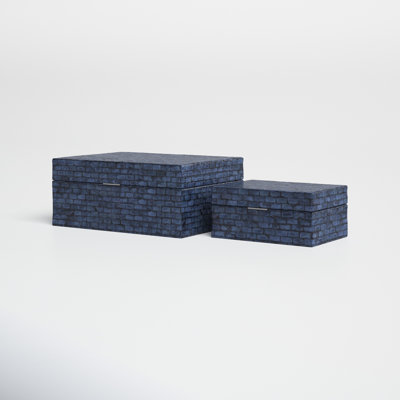 Joss & Main Mandy Shell 2 Piece Decorative Box Set & Reviews | Wayfair