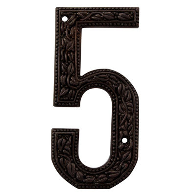 Vicenza Designs San Michele 4.75'' H Reflective Metal House Number ...