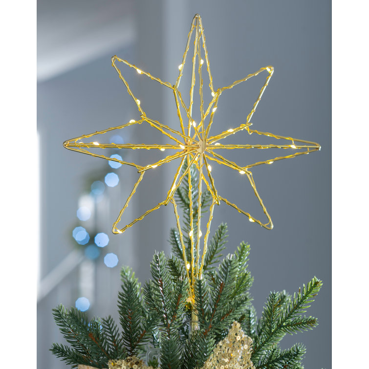 The Seasonal Aisle 3D Gold North Star Christmas Tree Topper & Reviews ...