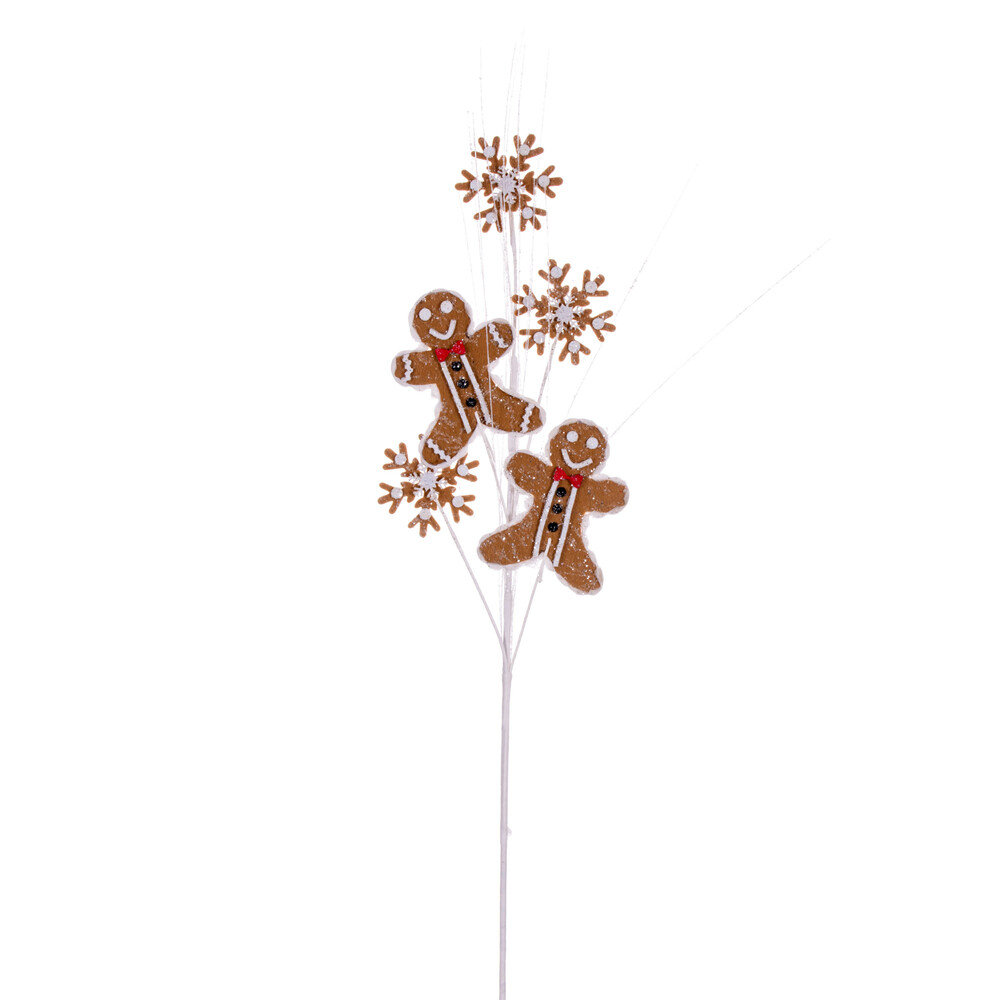 The Holiday Aisle® Gingerbread Man and Snowflake Pick | Wayfair