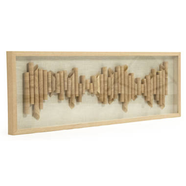 Zentique Abstract Paper - Shadow Box Print on Wood | Wayfair