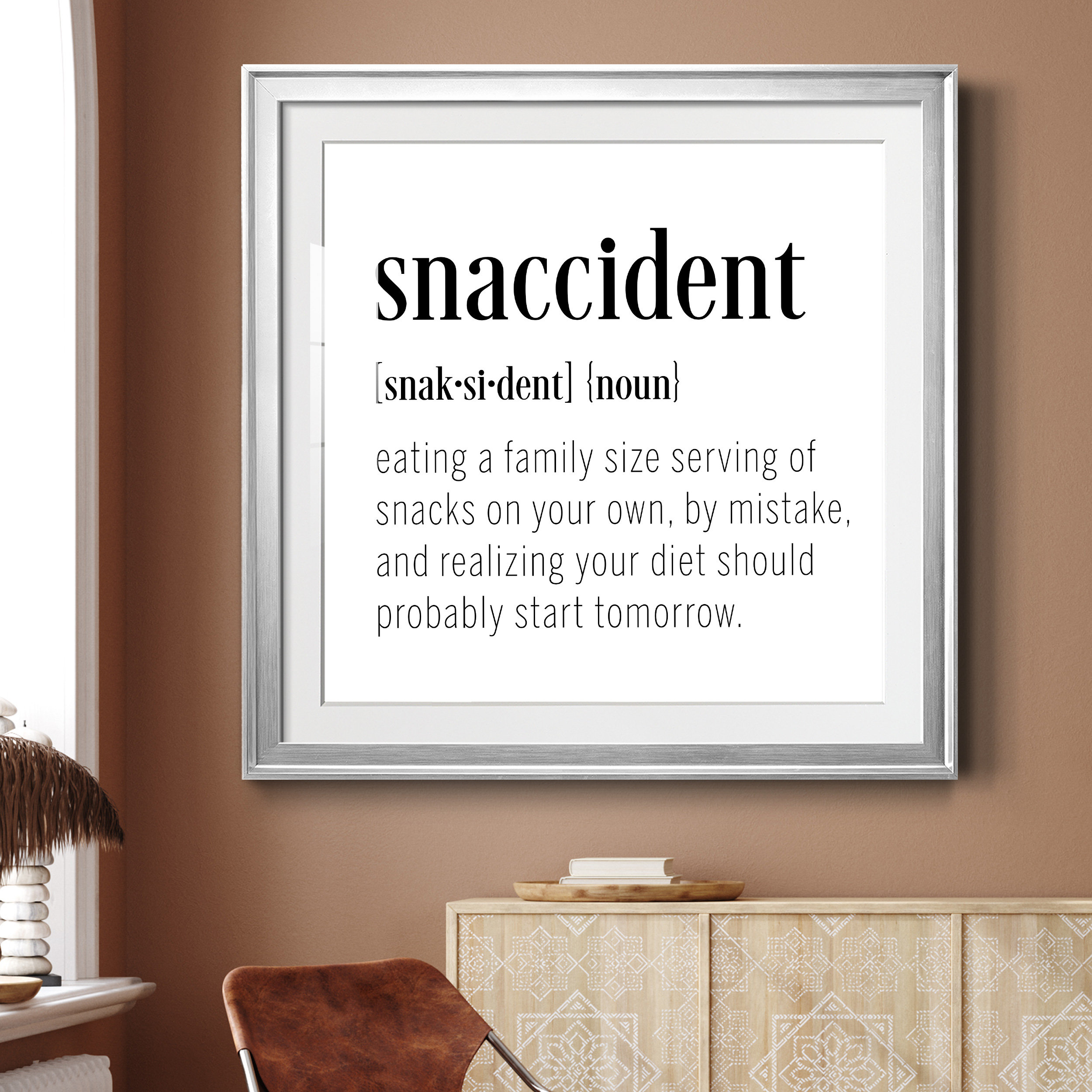 Trinx Snaccident Definition - Picture Frame Textual Art | Wayfair