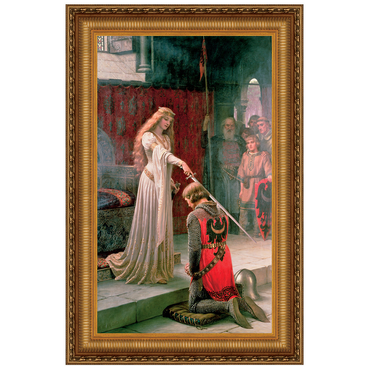Vault W Artwork The Accolade, 1901 by Edmund Blair Leighton - Picture ...