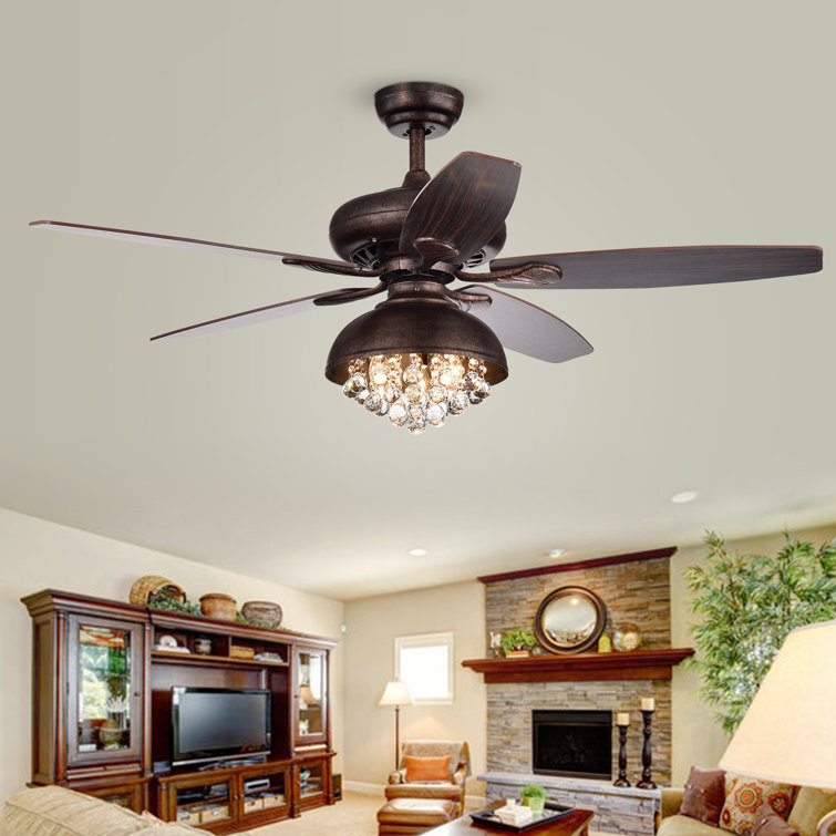 World Menagerie Earlton 52'' Ceiling Fan with Light Kit & Reviews | Wayfair