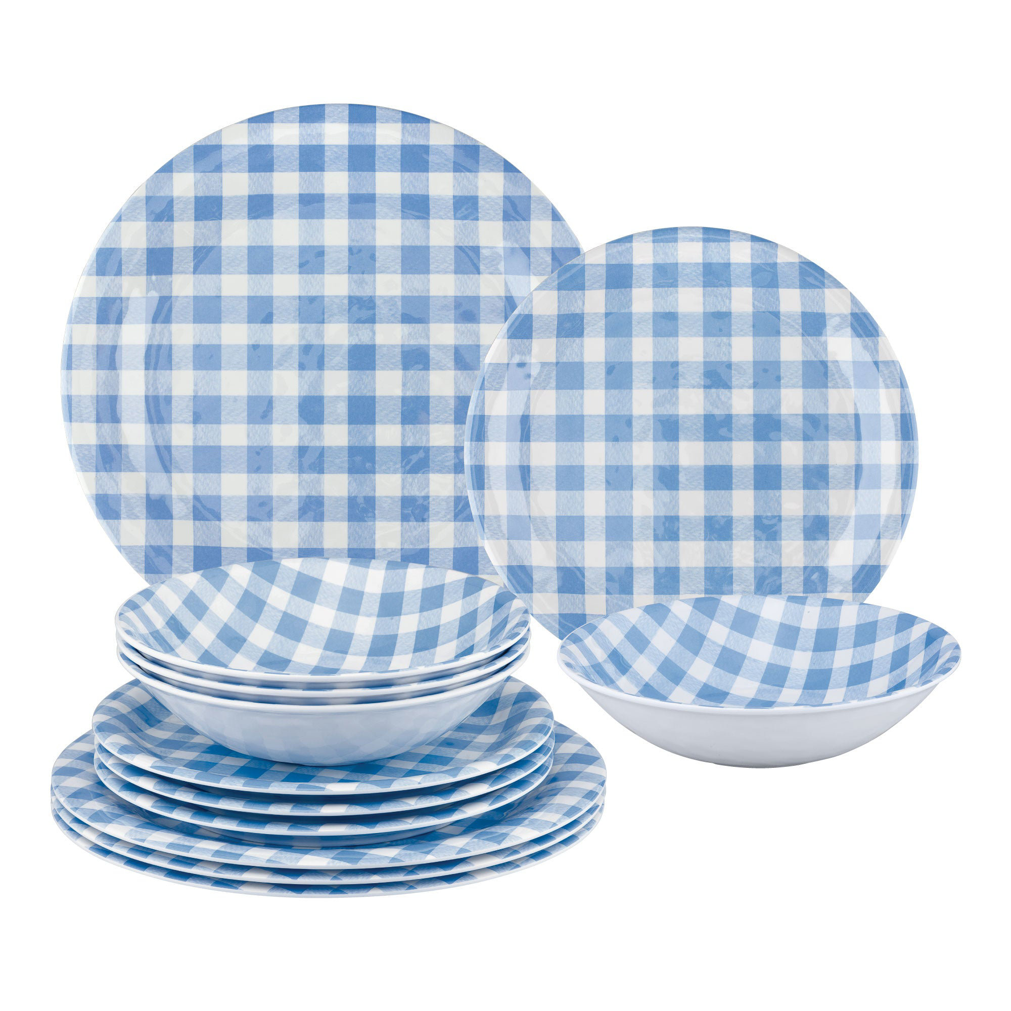 Gracie Oaks Jaquesha Melamine Dinnerware - Set of 12 | Wayfair