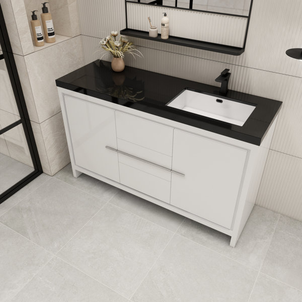 Latitude Run® Enderlin 60" Single Bathroom Vanity Set | Wayfair