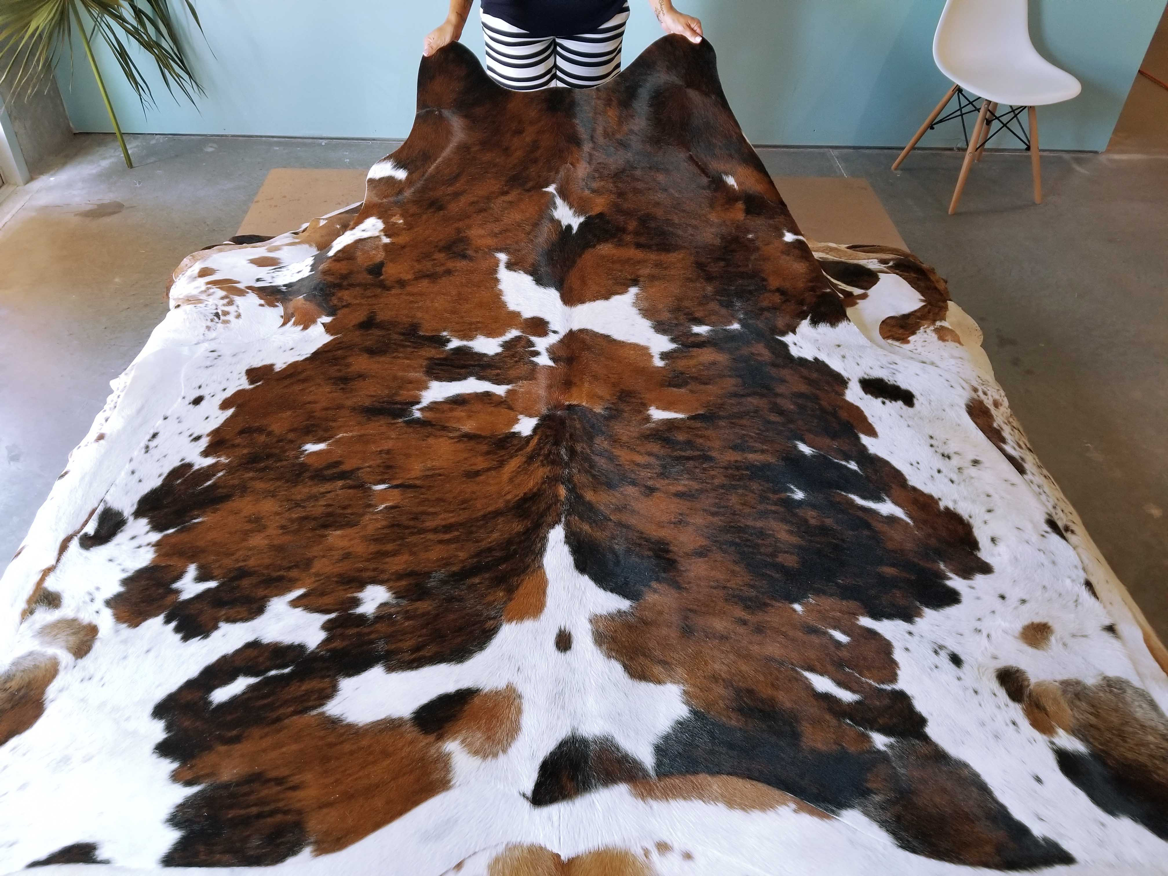 Union Rustic Guthridge Handmade Cowhide Brown/Black/White Rug & Reviews ...