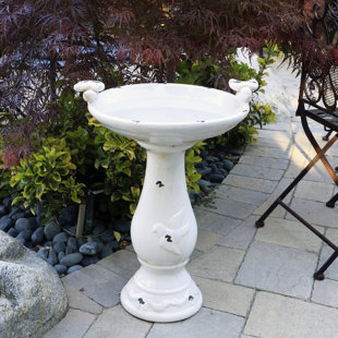 Wayfair | Ceramic Bird Baths You'll Love in 2022