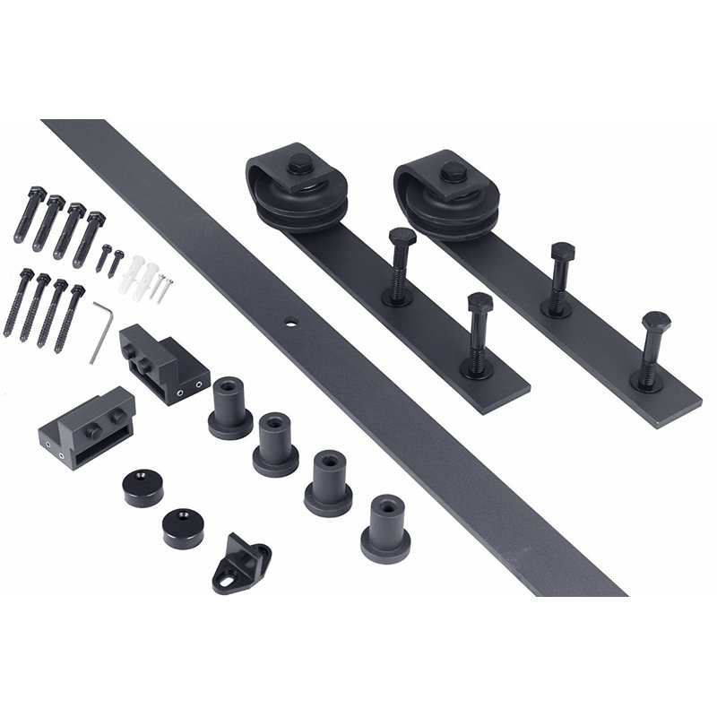 Calhome Classic Bent Strap Sliding Standard Single Track Barn Door ...