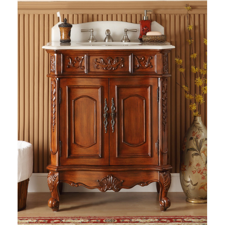 Astoria Grand Digennaro 31" Single Bathroom Vanity Set with Mirror ...