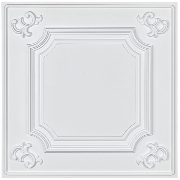 Art3d 2 ft. x 2 ft. Drop-in Ceiling Tile or Glue up Ceiling Tile PVC ...