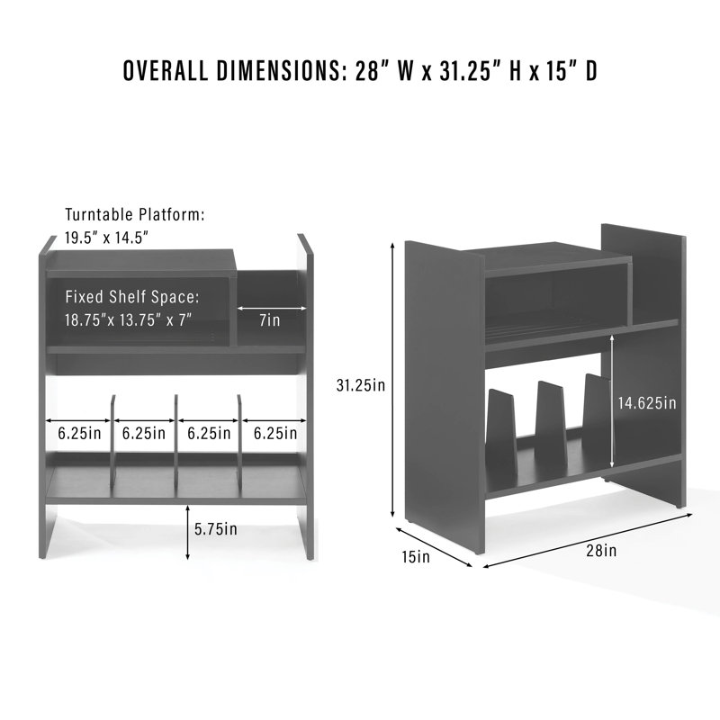 Crosley Electronics Portland Turntable Audio Rack & Reviews | Wayfair