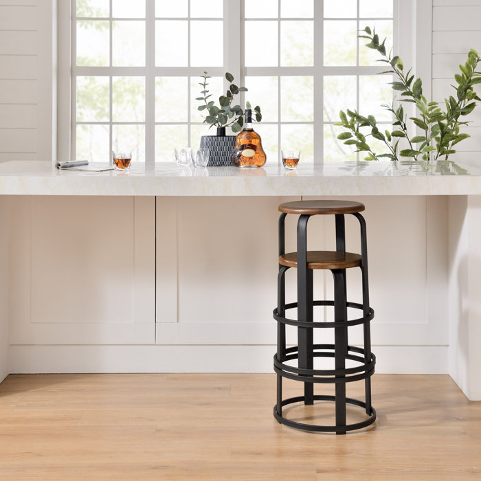 Latitude Run® Griselle Solid Wood 26" Counter Stool | Wayfair