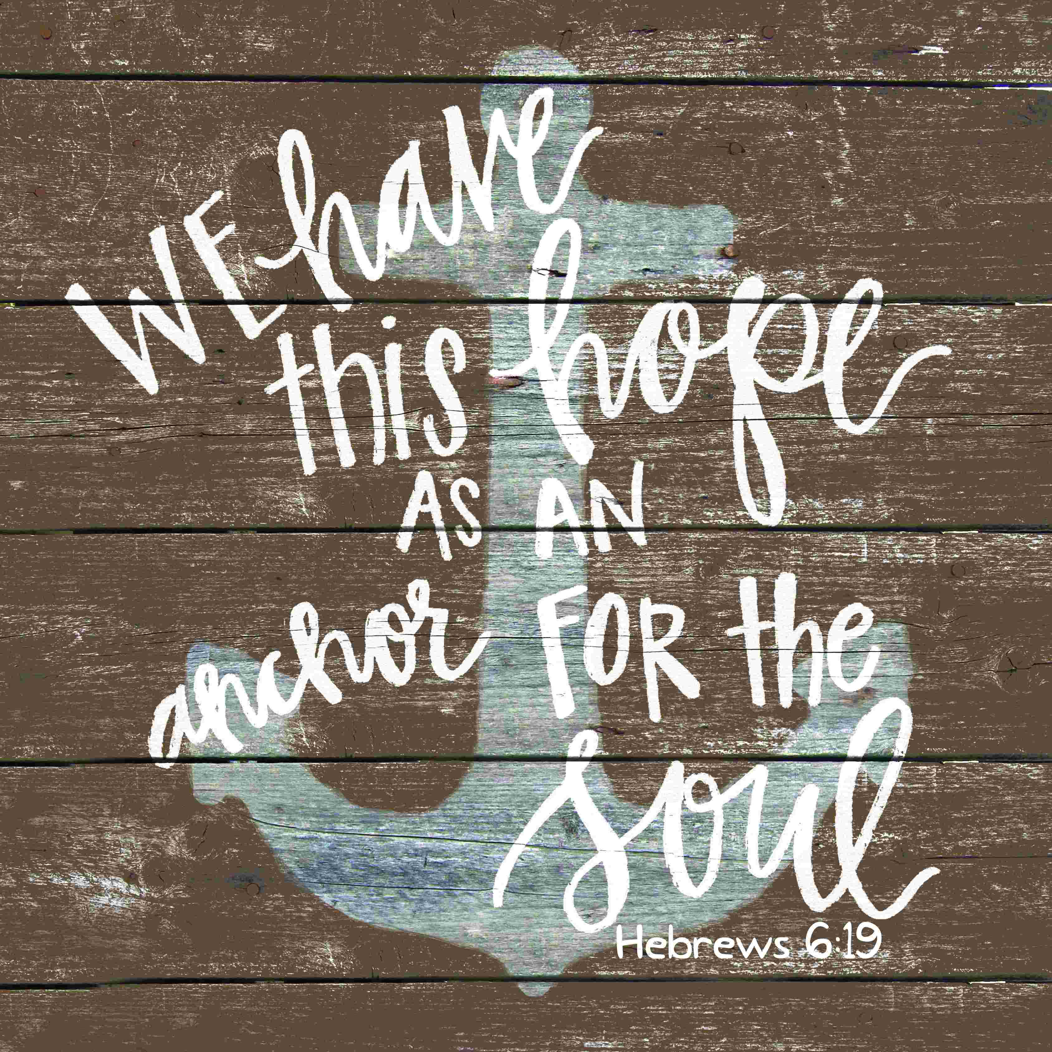 Trinx Hope Anchors The Soul - Wrapped Canvas Print | Wayfair