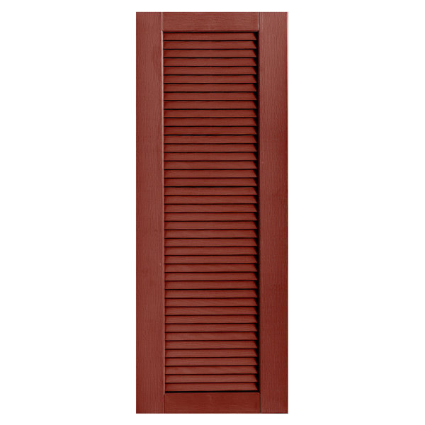 Alpha Shutters Straight Top Full-style Open Louver Shutters Pair ...