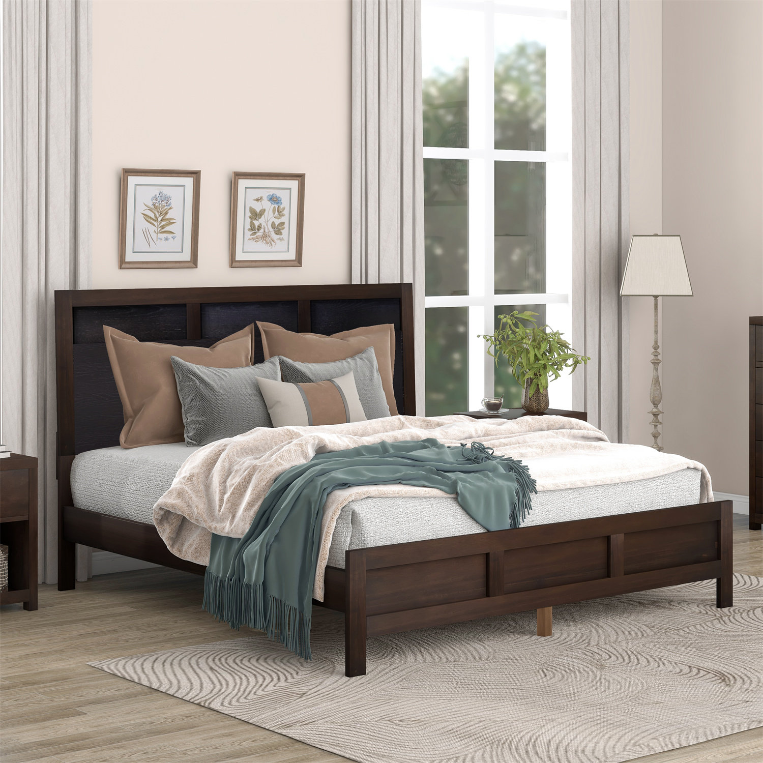 Red Barrel Studio® Solid Wood Bed | Wayfair