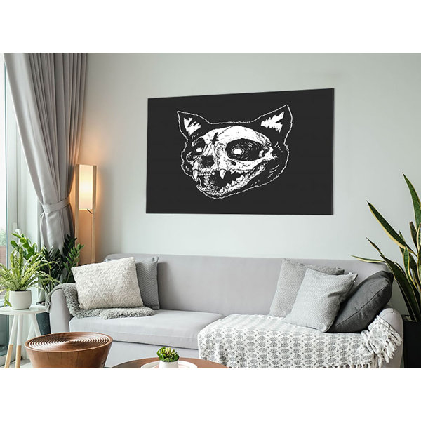 Maturi The Inverted Cross Cat Metal Print | Wayfair.co.uk