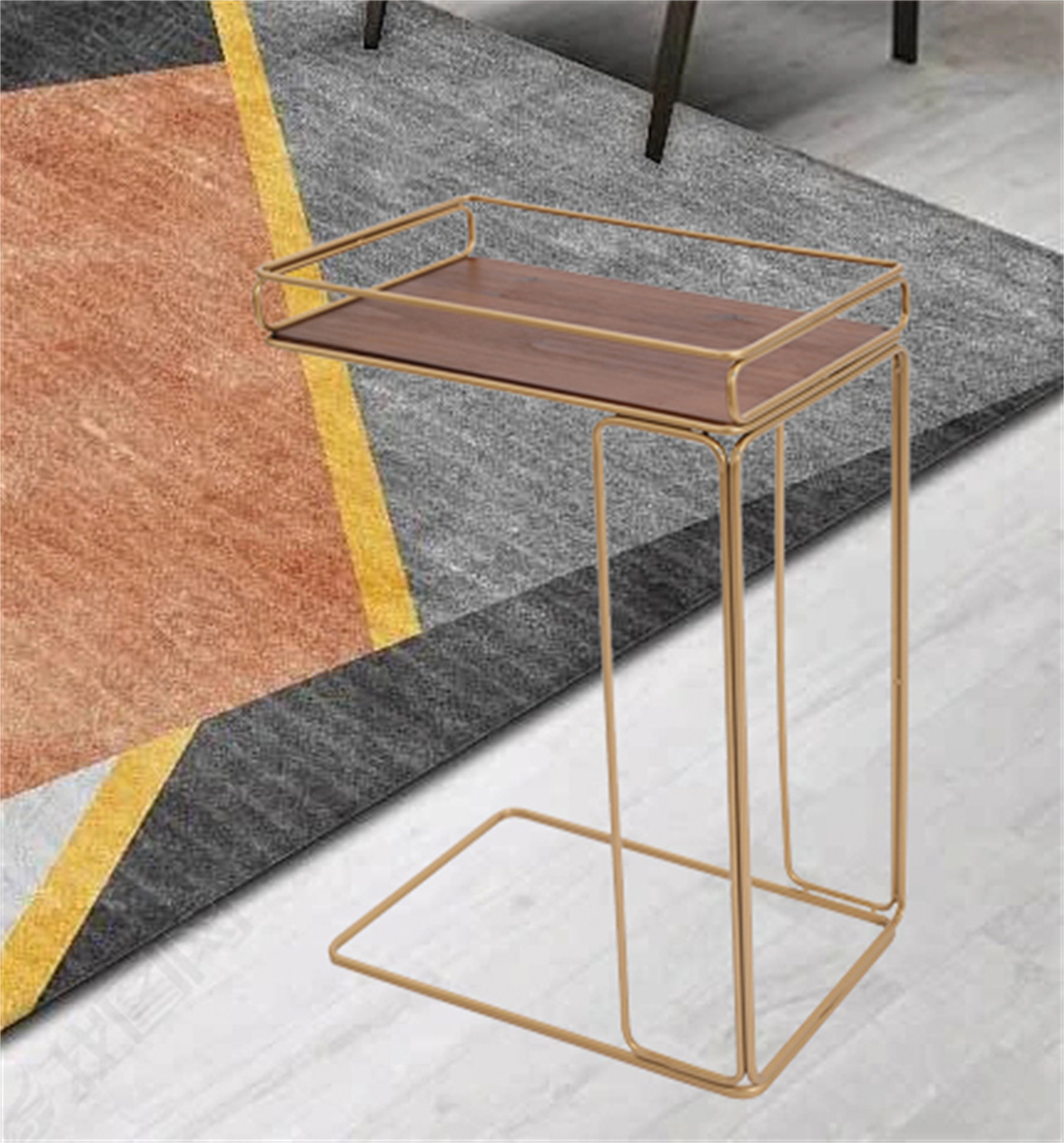 Mercer41 Konny 25'' Tall Tray Top Frame End Table | Wayfair