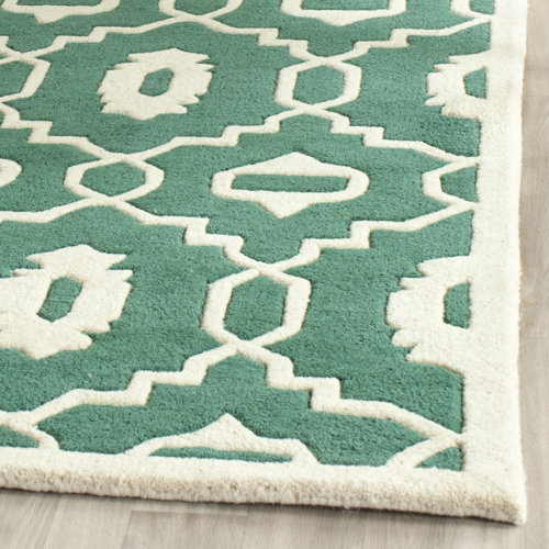 Safavieh Chatham Green Teal/Ivory Rug & Reviews | Wayfair