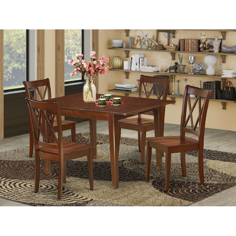August Grove® Laduke Extendable Solid Wood Dining Set | Wayfair