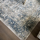 Andover Mills™ Allie Oriental Area Rug in Blue/Beige & Reviews | Wayfair