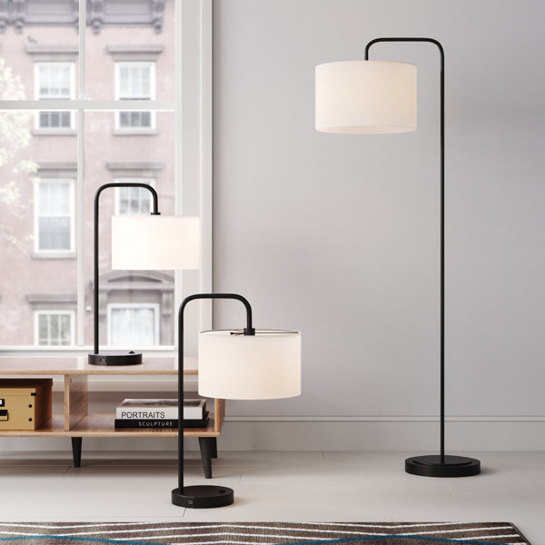 Zipcode Design™ Ashe 3 Piece Table and Floor Lamp Set & Reviews | Wayfair