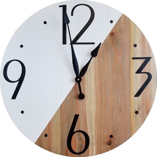 Ebern Designs Shetye Wood Wall Clock | Wayfair