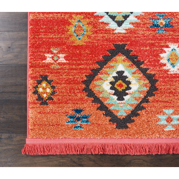 Bloomsbury Market Bayne Terracotta Rug & Reviews | Wayfair.co.uk