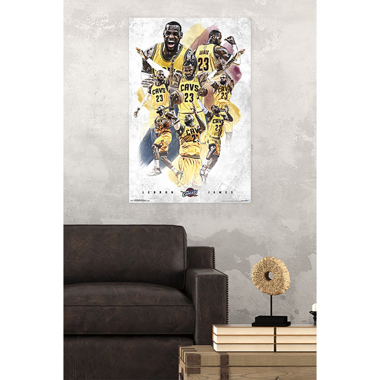 Trends International Cleveland Cavaliers - Lebron James Paper Print ...