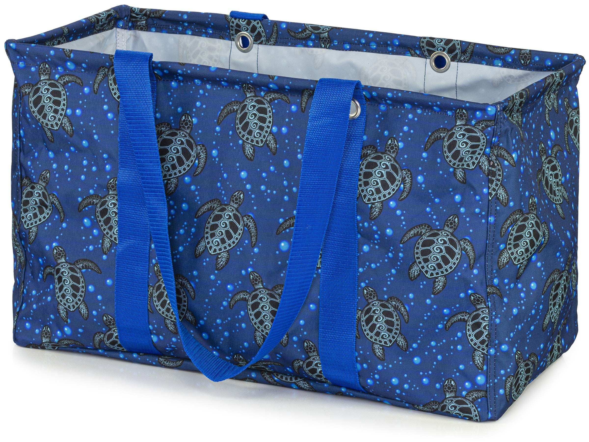Bay Isle Home VP Home Jumbo Open Top Tote Bag (Tribal Sea Turtles ...