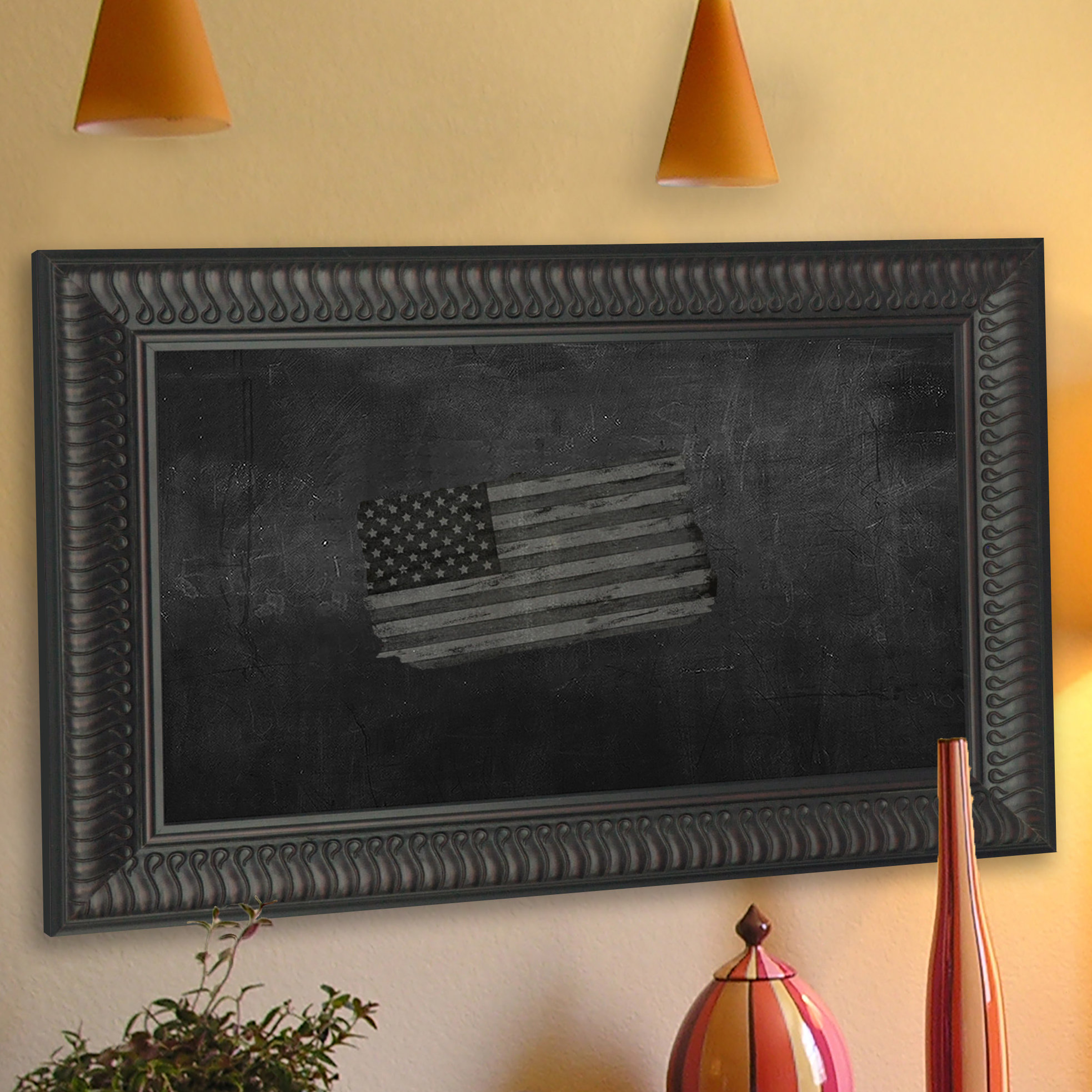 Astoria Grand Royal Curve Wall Mounted Chalkboard | Wayfair