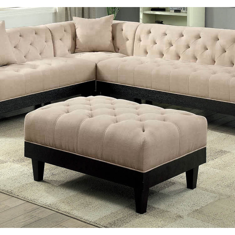House of Hampton® Molter 40" Tufted Rectangle Cocktail Ottoman | Wayfair