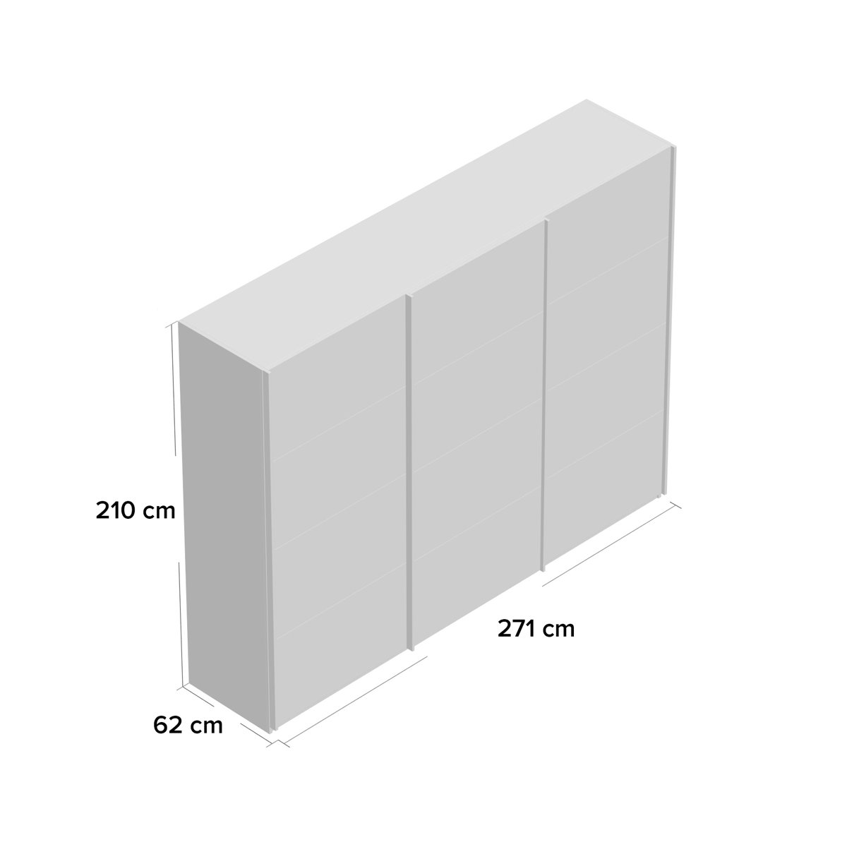 Rauch Gandra 3 Door Sliding Wardrobe | Wayfair.co.uk