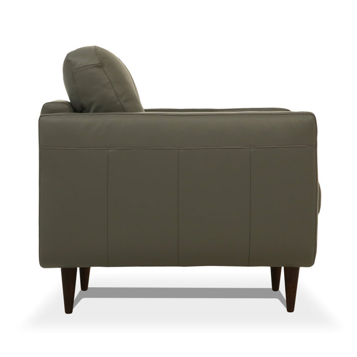 Corrigan Studio® Bove 83" Genuine Leather Flared Arm Sofa | Wayfair