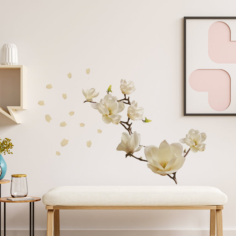 Walplus Small Magnolia Wall Decal & Reviews | Wayfair