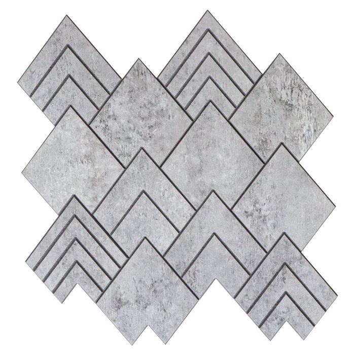 Avant Decor Rome 10.43" x 10.07" Stone Composite Peel & Stick Mosaic ...