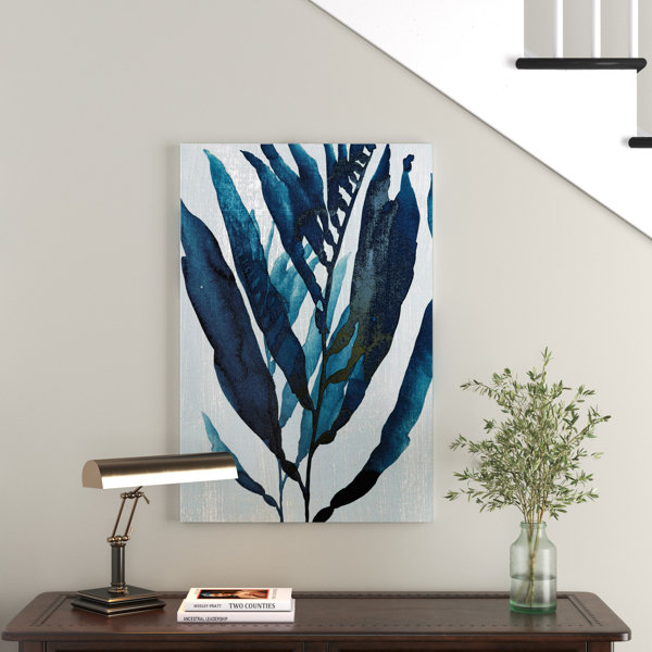 Lark Manor Blue Drift I - Wrapped Canvas Print & Reviews | Wayfair