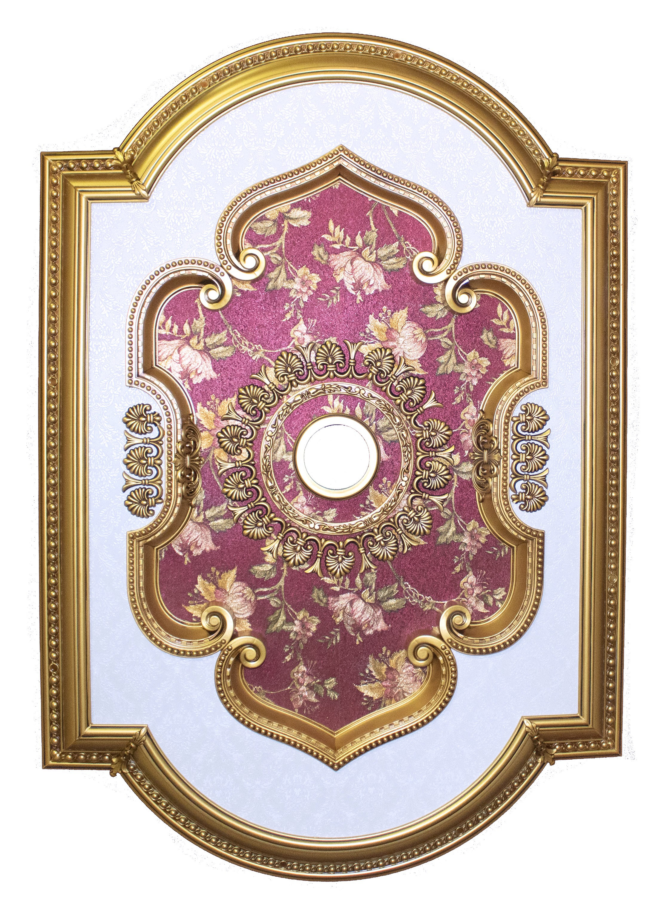 Artistry Lighting Rectangle Gold Ceiling Medallion | Wayfair