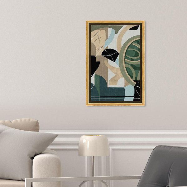 Max Furniture Geometric Cubist Texture - Graphic Art on Canvas | Wayfair